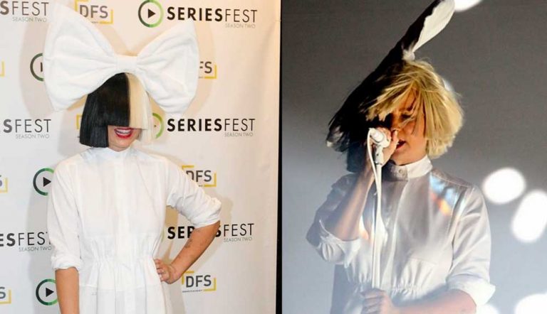 Sia, a cara descubierta por culpa del viento - aMENzing
