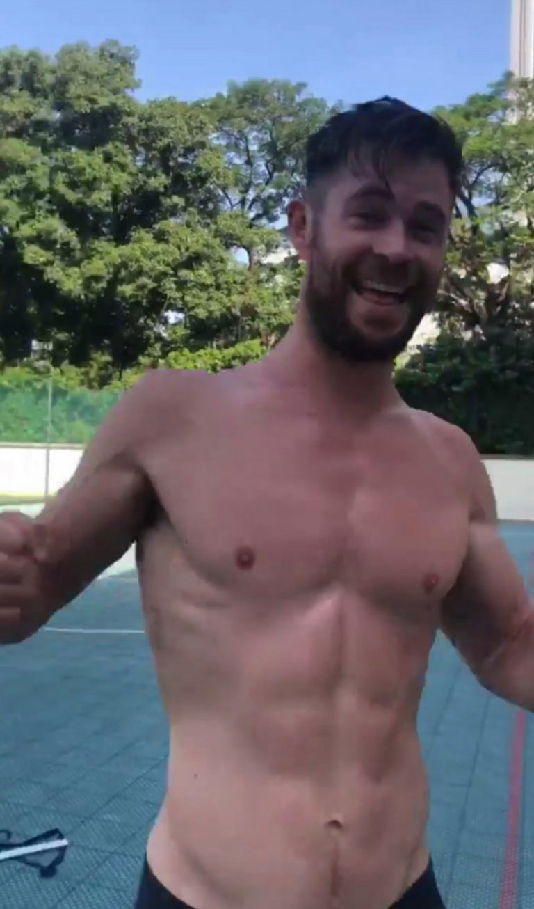Chris Hemsworth calienta Instagram con sus vídeos - aMENzing Chris Hemsworth calienta Instagram con sus vídeos - aMENzing